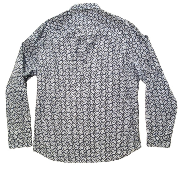 J. Crew | Shirts | J Crew Slim Fit Stretch Cotton Shirt Secret Wash Shirting Blue Floral ...